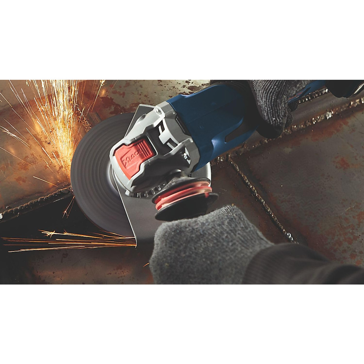 BOSCH GWX18V-13PN PROFACTOR 18V X-LOCK 5 – 6 In. Angle Grinder with Paddle Switch, Tool-free Disc Swap (Bare Tool)