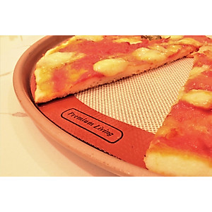 Premium Living Pizza Baking Silicone Mat 12" red (2, Red)