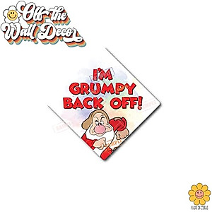 I'm Grumpy Back Off! | Die-cut Printed Vinyl Sticker | Character #GRUD1