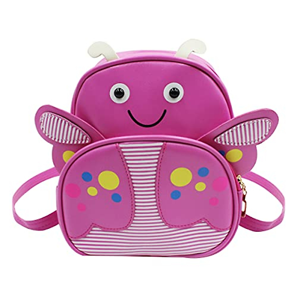 Pamayaneen Cute Bee Backpack Purse for Little Girl Mini Backpack 3D Cartoon Small Leather Daypack for Baby Girl Boy 1-5 Years