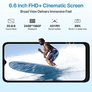 UMIDIGI F3 Pro 5G Unlocked Cell Phones, Android 13 Unlocked Phones, 12(6+6)GB+128GB, 48MP Main Camera, 6.6” FHD+ Display Screen, Octa-Core Processor, 6000mAh Battery, Dual 5G Unlocked Smartphone, NFC