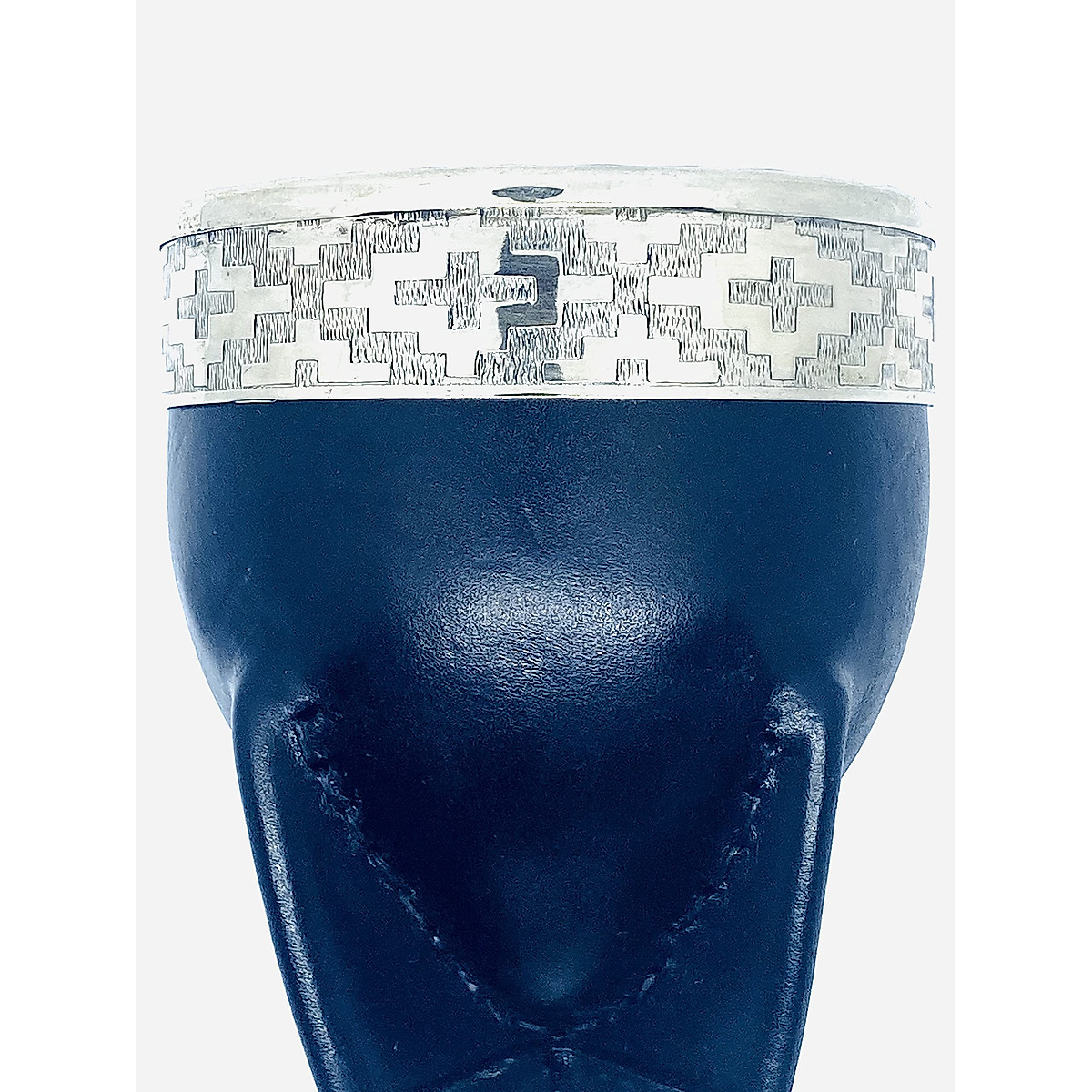 Generic, Premium Yerba Mate Gourd (Mate Cup) - Uruguayan Mate – IMPERIAL style Leather Wrapped - Includes Alpaca Bombilla (Straw) (Black, Leather)