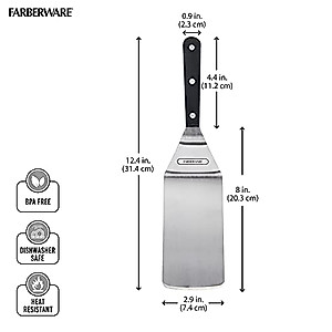 Farberware 5261915 Barbecue Triple Rivet Grill Turner, 1 EA, Black