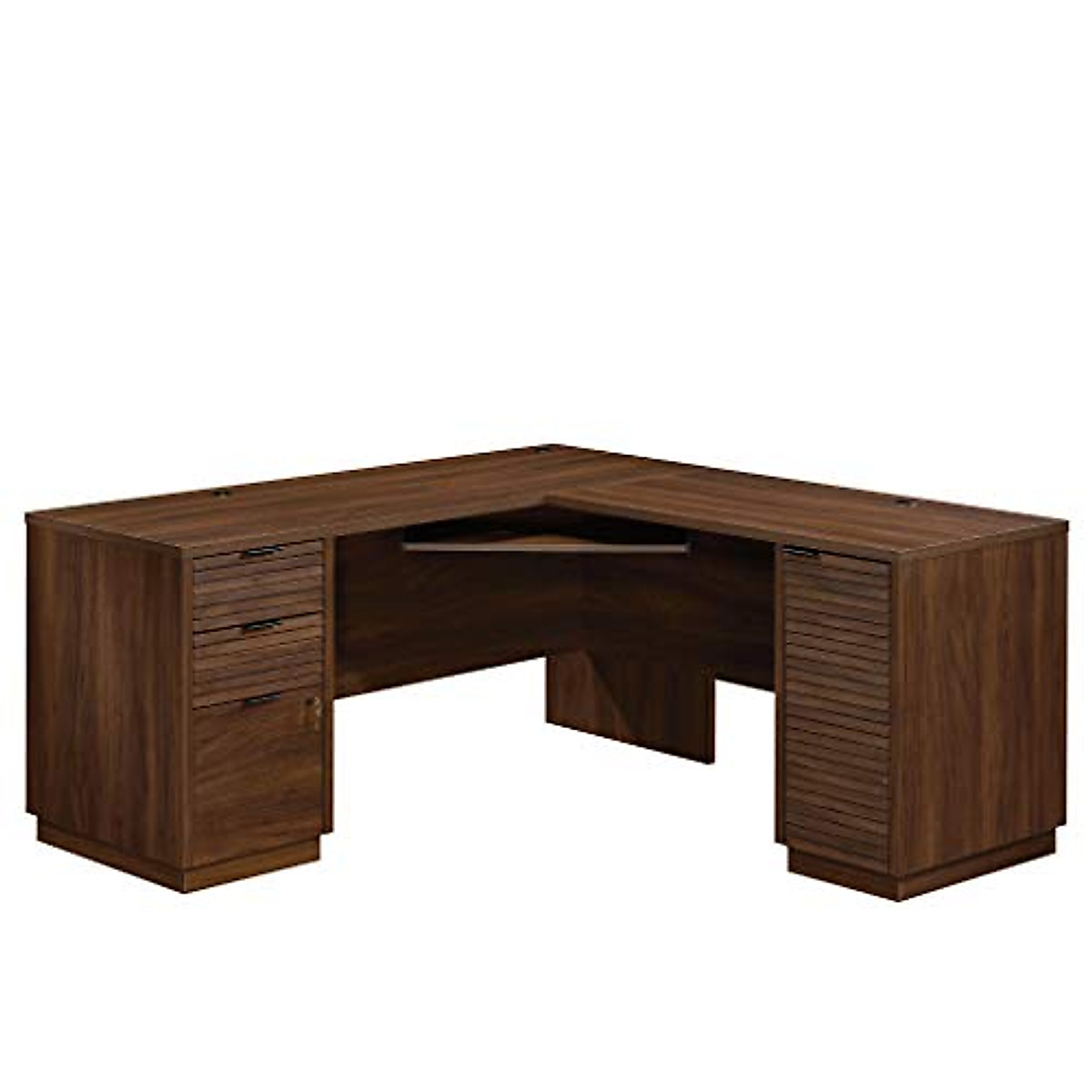 Sauder 426914 Englewood L-Desk, Spiced Mahogany™ Finish