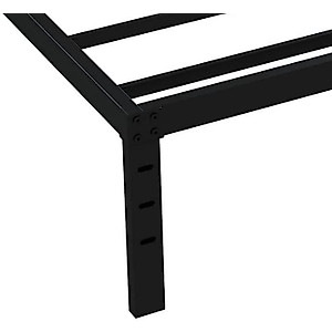 Sealvvos 10 Inch California King Bed Frames No Box Spring Needed, Heavy Duty Metal Platform with Steel Slat Support, Noise Free, Easy Assembly, Black