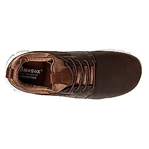 Deer Stags unisex child Betts Jr Sneaker, Dark Brown, 3.5 Big Kid US