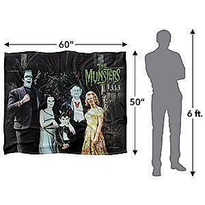 The Munsters Family Officially Licensed Silky Touch Super Soft Throw Blanket 50" x 60"