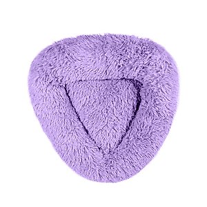 Cloud-Like Dog Bed Cozy Dog Bed Anti-Anxiety Deep Sleep Plush Warm Breathable Soft Touch Feel Trendy Design Pet Nest Increase Space Pet Bed Purple M
