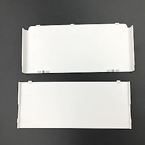 for New 3DS Version Front Back Faceplate Plates Upper & Back Battery Housing Shell Case Cover (Milky White)