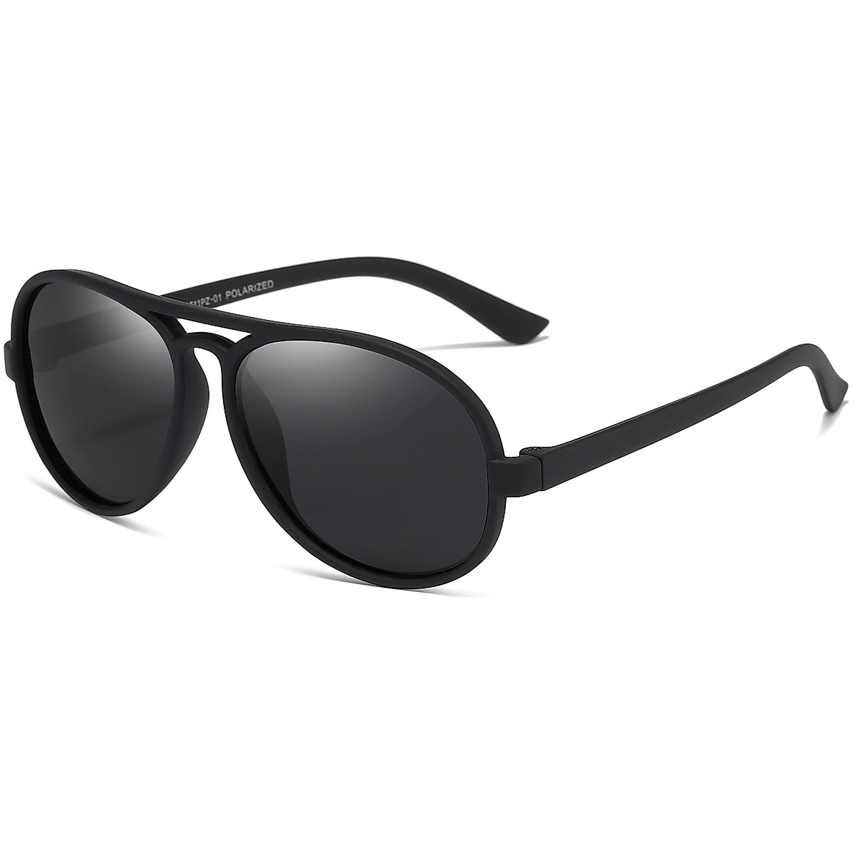 LEICO FASHION Toddler Baby Infant Polarized Aviator Sunglasses for Boys Girls Kids Age 0-4 - Shatterproof Rubberized Frame