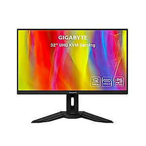 GIGABYTE M32U 32" 144Hz 4K FreeSync Compatible Gaming Monitor, SS IPS, 3840x2160 Display, 1ms Response Time (MPRT), 1x Display Port 1.4, 2x HDMI 2.1, 3x USB 3.0, 1x USB Type C