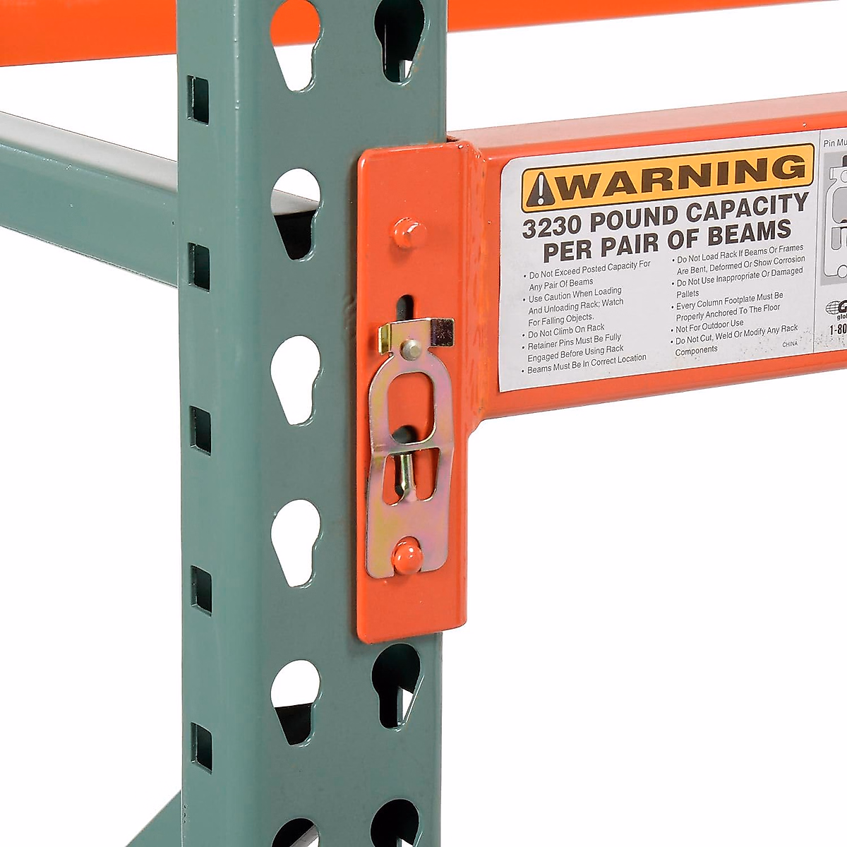 Global Industrial Teardrop Pallet Rack Starter, 48"W X 36"D X 96"H