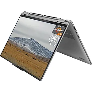 Lenovo 2023 Yoga 7 2-in-1 Laptop, 16" WUXGA Touchscreen Display, AMD Ryzen 5 7535U, 8GB DDR5 RAM, 512GB SSD, AMD Radeon 660M, Backlit Keyboard, Fingerprint Reader, Wi-Fi 6, Windows 11 Home