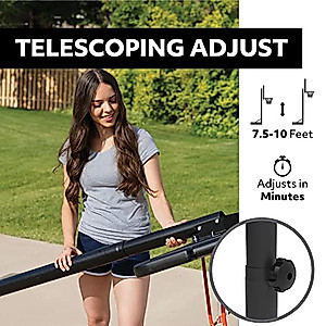 Lifetime 1268 Streamline Impact Portable Basketball System, 44 Inch Backboard,Blacks