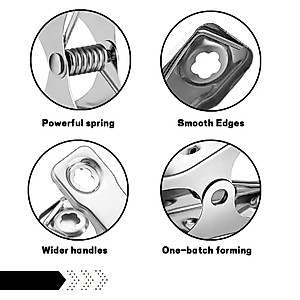 160 PCS Greenhouse Clips, Stainless Steel Garden Clips Anti-Wind, Have a Strong Grip to Hold Down The Shade Cloth or Plant Cover on Garden Hoops or Greenhouse Hoops