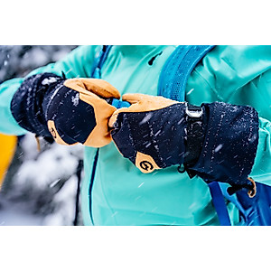 Gordini Women's Elias Gauntlet Mitten, Black Tan, Large