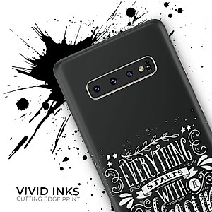DesignSkinz Everything Starts with a Dream Protective Vinyl Decal Wrap Skin Cover Compatible with The Samsung Galaxy S20 (Screen Trim & Back Glass Skin)