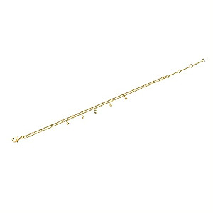 PAVOI 14K Gold Plated Bracelets for Women | Yellow Cute Gold Jewelry | Polished Gold Plated | 2x3mm Cubic Zirconia | Yellow Gold
