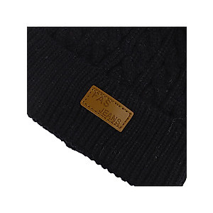 Century Star Baby Girl Hats Winter Cute Baby Beanies for Girls Boys Knit Baby Hats Warm Infant Toddler Hat Pom Pom Caps 1Pc Black One Size