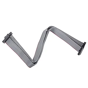 uxcell IDC 16 Pins Connector Flat Ribbon Cable Female Connector Length 20cm 1.27mm Pitch,2pcs