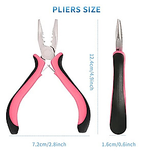 Neitsi 3 Holes Mini Plier For Micro Nano Ring Hair Extensions opener and Removal Tool