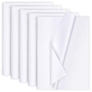 30 Sheets 28"X20" Full Size White Tissue Paper Bulk for Gift Bags Christmas Weddings Birthday Arts Craft Party Decoration
