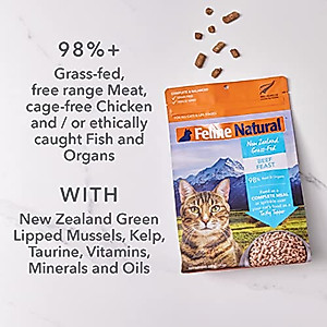 Feline Natural Grain-Free Freeze Dried Cat Food, Chicken & Lamb 11oz