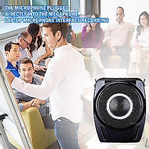 Set of 2 Headset Microphone, Flexible Wired Boom for Voice Amplifier,Teachers, Speakers, Coaches, Presentations, Seniors and More, Black