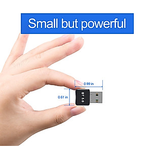 Bluetooth Adapter for PC, USB Bluetooth 5.0 Dongle for Computer Desktop Wireless Transfer and Receiver for Laptop Bluetooth Headphones Headset Speakers Keyboard Mouse Printer Windows 10/8.1/8/7
