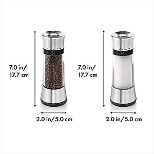 OXO Good Grips Sleek Adjustable Salt and Pepper Mill Set