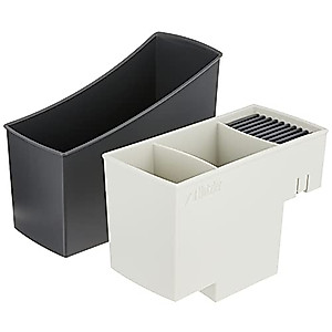 Hutzler Cutlery Drainer with Knife Slots, Gray