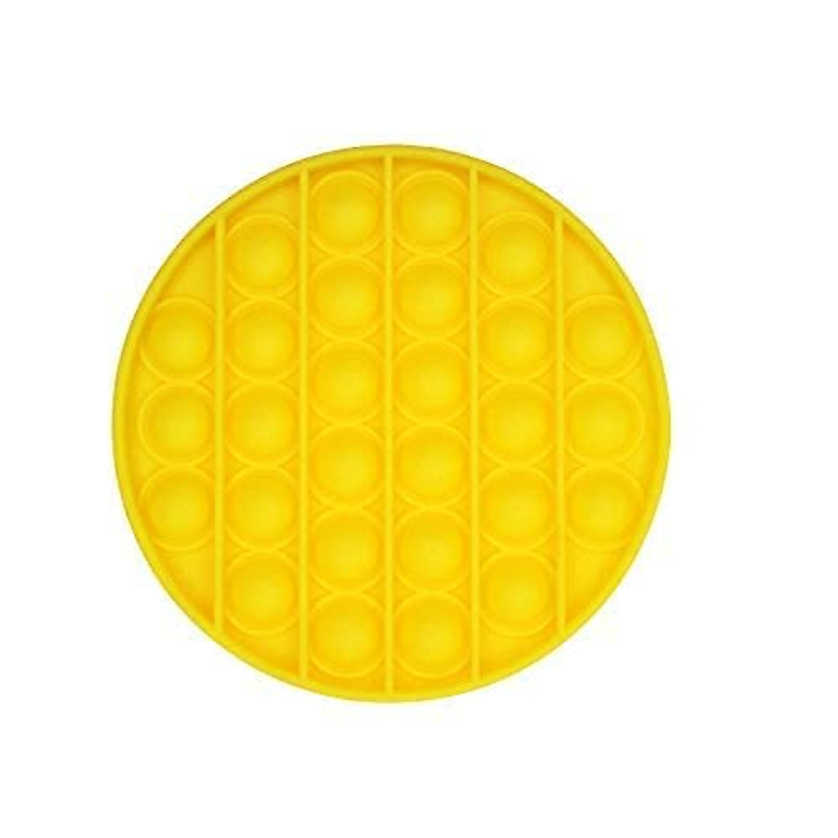 RadBizz Push Pop Bubble Fidget Sensory Toy - for Autism, Stress, Anxiety - Kids and Adults (Yellow)