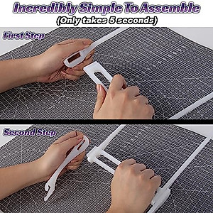 Longer Extension Tray Compatible with Cricut Explore 3 and Explore Air 2, 16'' Extended Version Tray Extender Accessories and Supplies for 12x24 or 12x12 Cutting Mat Support (Only for Explore Series)