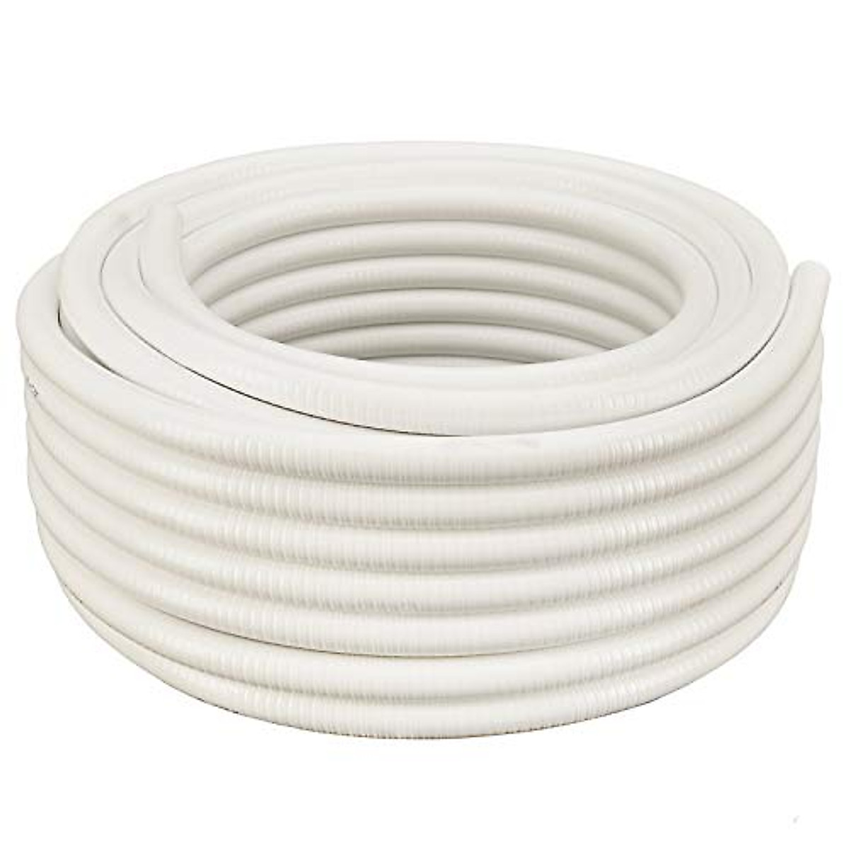White Schedule 40 Flexible PVC Pipe, Hose, Tubing for Pools, Spas and Water Gardens (2" Dia x 10 ft)
