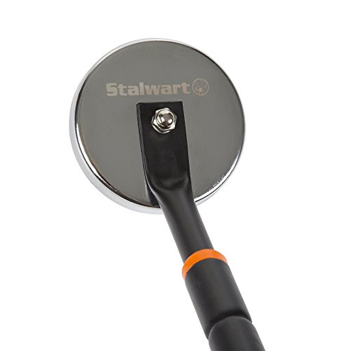 Telescoping Magnetic Pickup Tool - 40-Inch Magnet Stick with 50lb Capacity to Safely Retrieve Nails, Screws, and Metallic Objects by Stalwart (Orange)