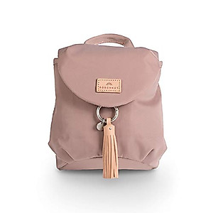 Doughnut Florence 3L Travel School Outdoor College Girls Tassel Lightweight Casual Small Daypack Mini Backpack (Light Pink)