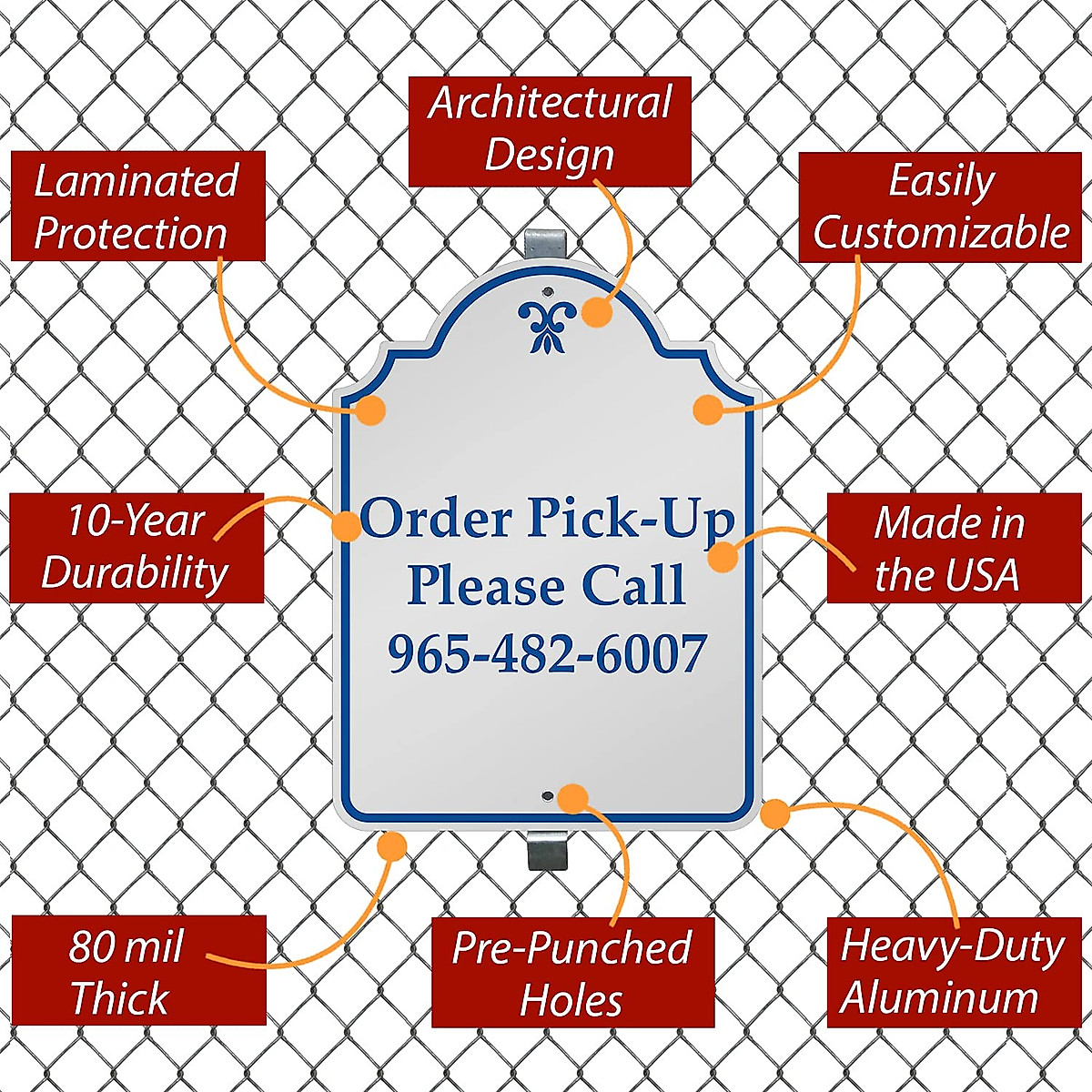 SmartSign "Add Own Wording Here" Custom Designer Sign | 24" x 18" Aluminum