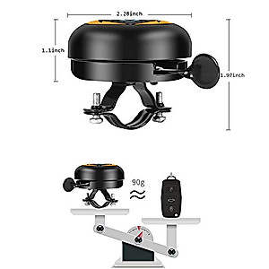 ZSFLZS Bike Bell Aluminum Bicycle Ring Bell, Mini Bike Horn for Kids & Adults