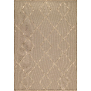 nuLOOM Diamond Trellis Jute Area Rug, 4x6, Natural
