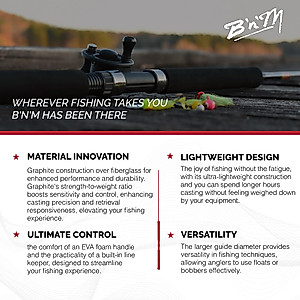 B&M GLJ11 Little Jewel Telescopic Rod, 11-Feet, 4 Pc (Telescopic)