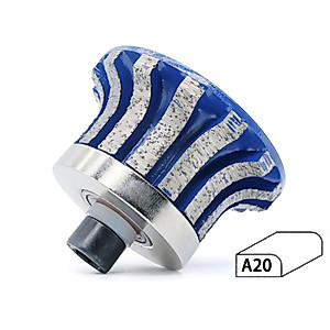 A20 Diamond Grinding Wheel Edge Profile Router Bit Metal Segments For Stone Marble Granite Grinding Disc