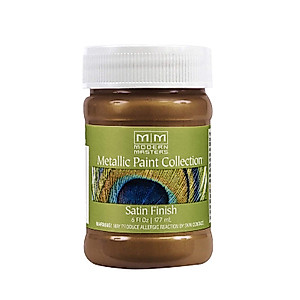6 oz Modern Masters ME204 Antique Bronze Metallic Paint Collection, Satin Water-Based Decorative Metallic Paint
