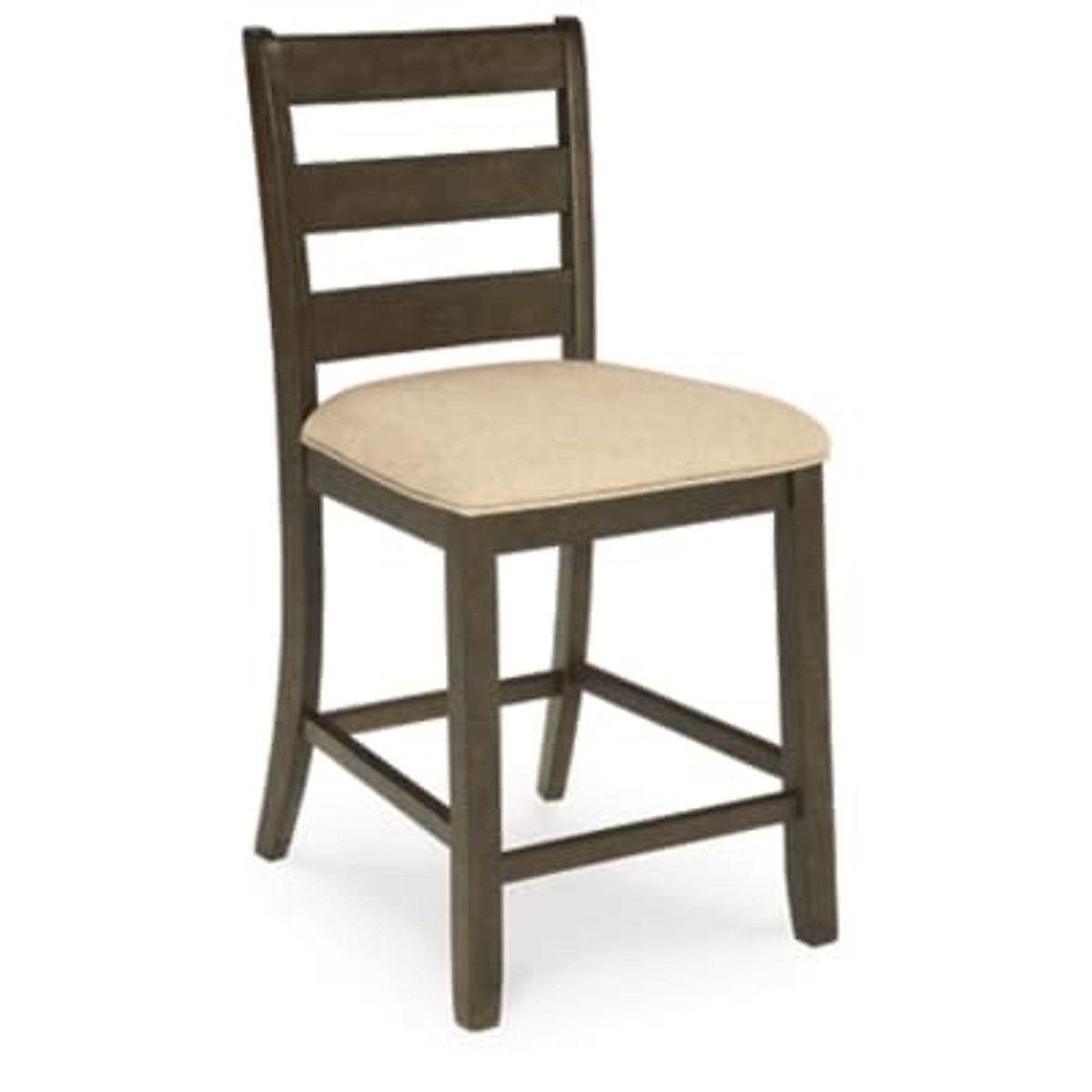 Signature Design by Ashley Rokane Upholstered 24.75" Counter Height Bar Stool, 2 Count, Brown