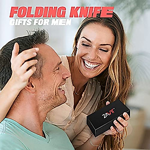 Pocket Knife,Gifts for Men Dad Boyfriend Husband,Christmas Stocking Stuffers,Anniversary Valentines Day Gifts for Him,Fathers Day Birthday Gifts for Dad.Hunting Fishing Survival Camping Hiking Knife.