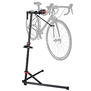 CXWXC Bike Repair Stand with Cleaner - Shop Home Bicycle Mechanic Maintenance Rack- Welded Head Height Adjustable for EBIKE Mountain Bikes and Road Bikes
