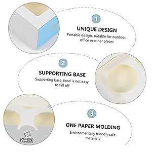 MUSISALY 25pcs Boxes Window Egg Tart Box Mini Cake Boxes Mini Muffins Window Box Bracket Gift Boxes with Lids for Presents Individual Cake Carrier Egg Tart Gift Packaging Box Cupcake Box