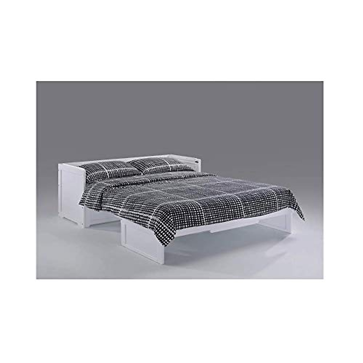 Fully Assembled Night and Day Cube Cabinet Murphy Chest Bed (Queen, White)