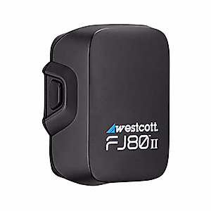Westcott FJ80 II S Touchscreen 80Ws Speedlight with Sony Camera Mount Bundle with Lithium Polymer Battery, Photography Backdrop Boards, and Extreme PRO 200MB/s 64 GB SDXC UHS-I Memory Card (4 Items)