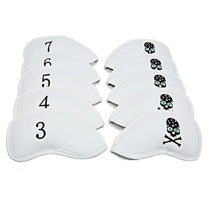 HISTAR Golf Club Head Covers Skull Design Golf Iron Head Covers Set Headcover Fit All Brands Titleist, Callaway, Ping, Taylormade, Cobra, Nike, Etc.