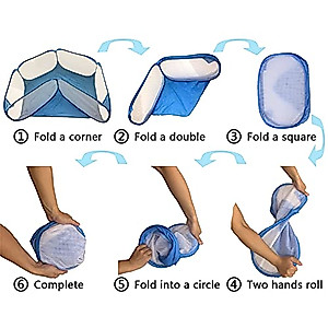 Mcgogo Guinea Pig Cage Rabbit Cage with Mat Playpen Perfect Size for Small Animal Pet Play Pen Exercise Yard Fence Portable Tent for Hamsters, Hedgehog, Puppy, Cats (Blue)